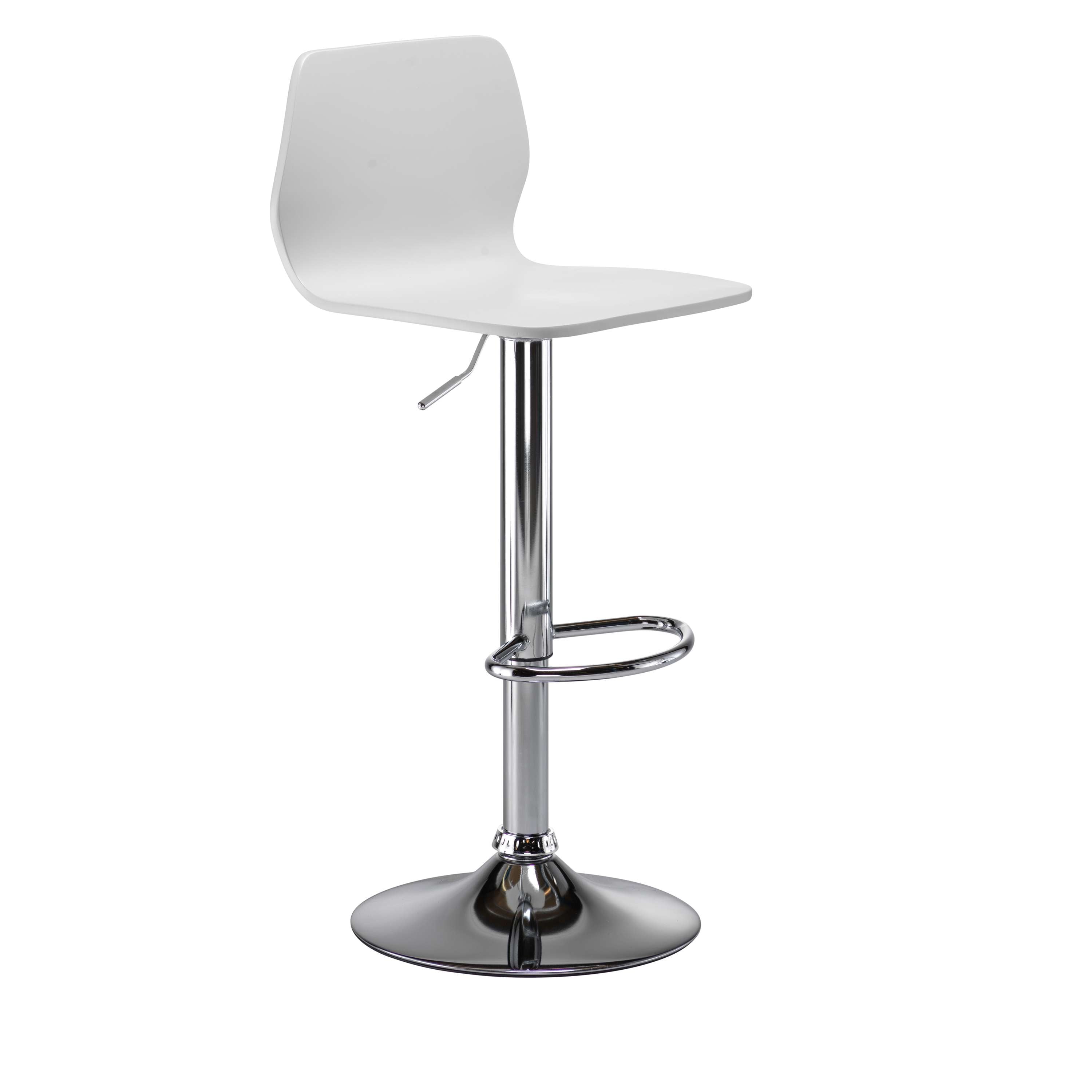 Stork Gas Lift Stool | White – ALXR WORKSPACE